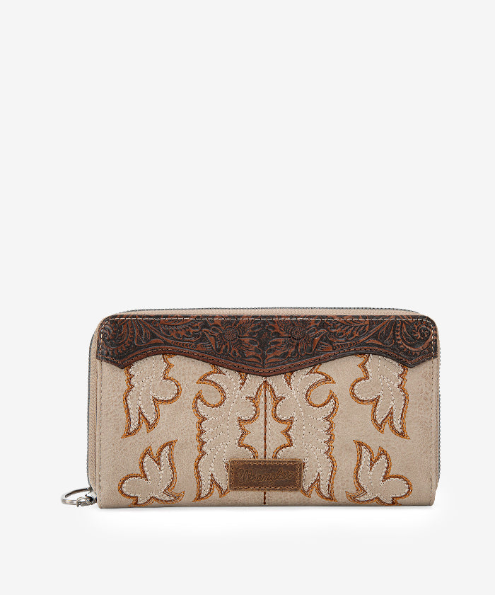 Wrangler Tooled Bifold Wallet - Montana West – Montana West World