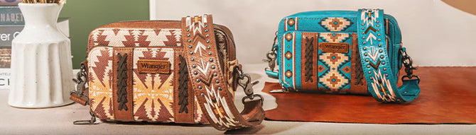 New Wrangler Cowprint Purses, Western Style Wrangler Purses for Ladies ...